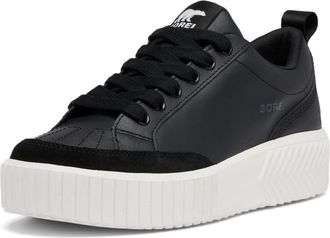 Sorel Womens Ona AVE Low Sneaker, Black/Sea Salt, 8.5