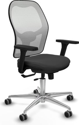 Piqueras y Crespo 24-Stunden-B&uuml;rostuhl mit 3D-Armen, h&ouml;henverstellbare Lendenwirbelst&uuml;tze, ausgestattet mit Syncro/Traslack und injiziertem Schaum. Mit Rollen von 65 mm