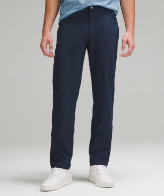 lululemon Pantalon ABC 5 poches coupe classique Warpstreme pour Hommes - 81 cm - Bleu - Taille 28