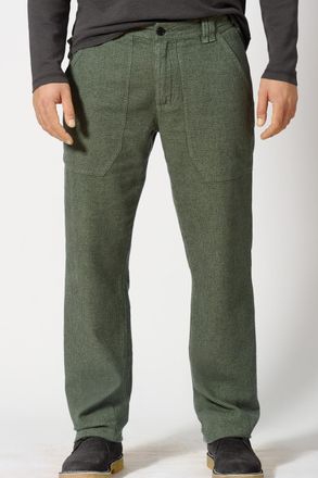 Hempage Hempage Herren vegan Hose Hahnentrittmuster Moosgr&uuml;n