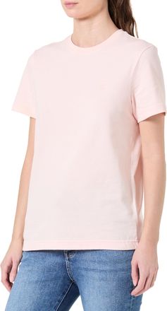 Calvin Klein Damen T-Shirt Kurzarm Archive Jersey Tee mit Rundhalsausschnitt, Rosa (Cloud Pink), XL