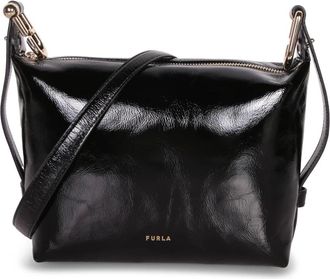 Furla Femme, Sacs, Noir, Taille: ONE Size Sac brillant verni avec