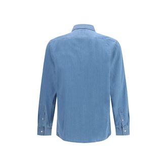 Brunello Cucinelli Cotton Denim Shirt - Blue