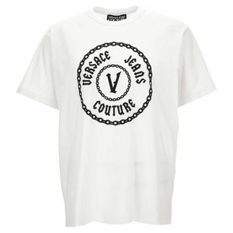 Versace Jeans Couture T-Shirts und Polos - - Tops - Herren - Wei&szlig; - XS