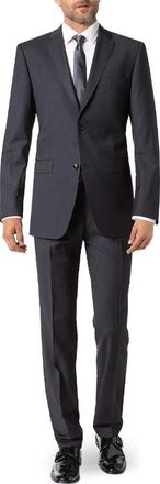 Roy Robson Herren Anzug grau Schurwolle