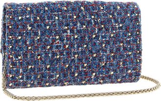 Valentino Garavani Womens Blue Polyester Crossbody Bag
