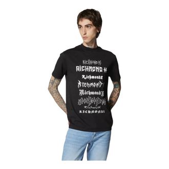 John Richmond Herren T-Shirt mit Grafik - - Tops - Herren - Schwarzk - M