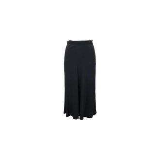 Elisabetta Franchi Ausgestellter Rock mit Seitenstreifen - - Skirts - Damen - Schwarzk - S