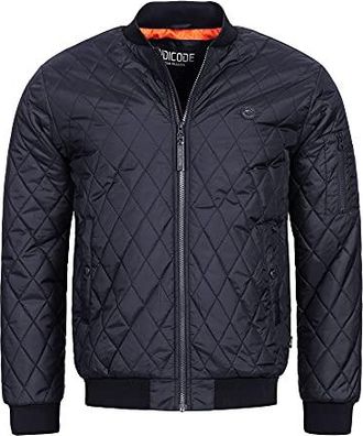 Indicode Hommes Novak Jacket | Bomber à col montant Black L