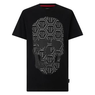 Philipp Plein Homme, Tops, Noir, Taille: S T-Chemises