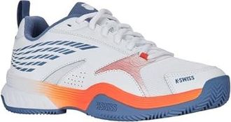 K-Swiss Chaussures de Tennis Speedex pour Homme, White Infinity Scarlet Ibis, 45 EU