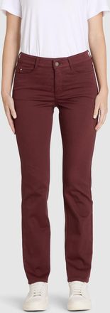 MAC Broeken Stretch-Jeans MAC Dream, Damen, Gr. 34, L&auml;nge 32, rot (bordeaux ppt), Denim/Jeans, Obermaterial: 88% Baumwolle, 8% Elastomultiester, 4% Elasthan, eng 