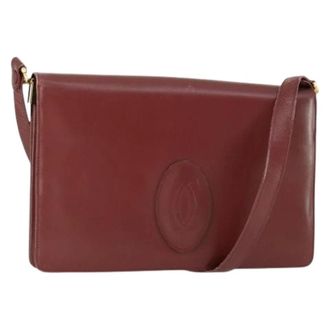 Cartier Sac bandouli&egrave;re en cuir Pre-owned - Femme - Pre-owned - Rouge - Taille: ONE Size