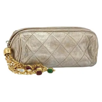 Chanel Pochette Vintage Pre-owned - Femme - Pre-owned - Jaune - Taille: ONE Size