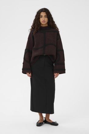 Soaked In Luxury Strickpullover SLSorea Strickpullover Oversize fit wine