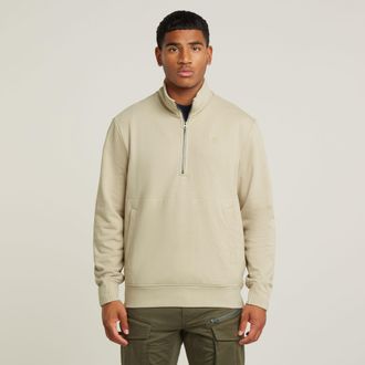 G-Star Nifous Half Zip Sweatshirt - Beige - Herren