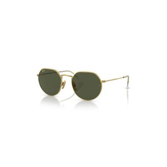 Ray-Ban Jack Titanium Sonnenbrillen Gold Fassung Gr&uuml;n Glas 51-20