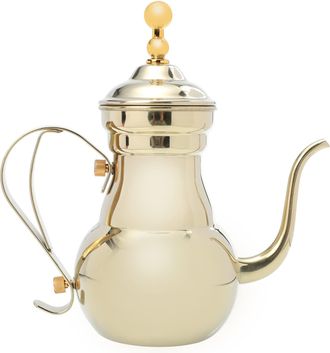 TOPBATHY Arabische Kaffeekanne Wasserkanne Kaffeemaschine &Uuml;ber Teekessel Gie&szlig;en Wasserkocher Trinken Arabischer Teekessel Mit Aufguss Brauen Rostfreier Stahl E