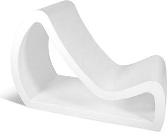 KLORIS Gartenliege Chaise Longue Relax Polyethylen cm 122 x 58 Farbe Weiß Modell Fusion Made in Italy