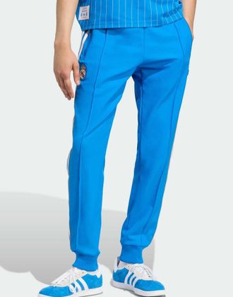 adidas Originals Real Madrid Terrace Icons - Trainingshose in Blue Bird/Weiß-Blau