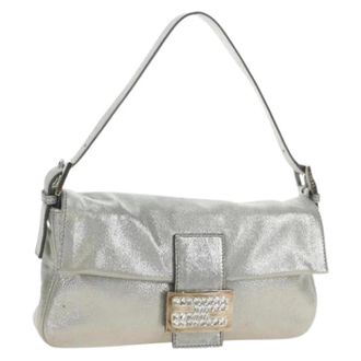 Fendi Pre-owned Vintage Leder Schultertasche - - Pre-owned - Damen - Grau - ONE SIZE