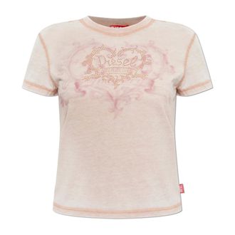 Diesel Femme, Tops, Rose, Taille: 40 FR T-Ila-Aa1 T-shirt