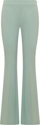 Pinko Pinko, Femme, Pantalons, Vert, Taille: 40 FR Flared Pantalons with Pressed Pleat Detail