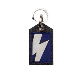 Neil Barrett Leder-Schl&uuml;sselanh&auml;nger - - Accessories - Herren - Blau - ONE SIZE