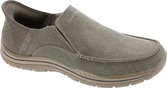 Skechers Homme Expected-Cayson Mocassin, Beige, 42.5 EU