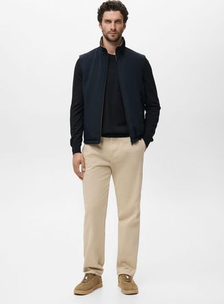 Mango Wasserabweisende Wendeweste marineblau - Herren - XS - MANGO MAN