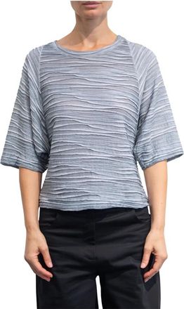 Pierantonio Gaspari Femme, Tops, Bleu, Taille: 42 FR T-Shirt Over Sfumato