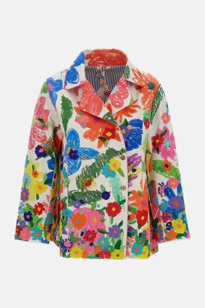 P&eacute;ro Zweireihige Jacke Aus Baumwolle