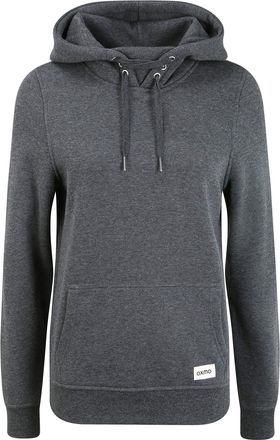 Oxmo Owena Damen Kapuzenpullover Hoodie Pullover mit Kapuze, Größe:M, Farbe:Dark Grey Melange (1940071)