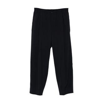 Giorgio Armani Leichte Woll-Canvas-Hose mit einfacher Bundfalte - - Trousers - Herren - Blau - 2XL