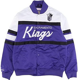 Mitchell & Ness M&N Heavyweight Satin Veste - SCRIPT Sacramento Kings
