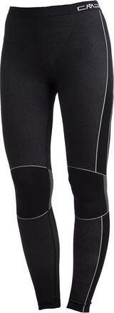 F.lli Campagnolo Nahtlose Lange Damenhose, Schwarz, 42/44