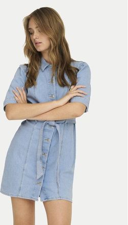 Only Jeanskleid Vibbe 15372569 Blau Regular Fit