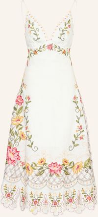 Farm Rio Farm Rio Leinenkleid Mit Spitze Und Cut-Out weiss