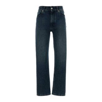 Jil Sander Femme, Jeans, Bleu, Taille: W27 Leather Tab Denim Pants