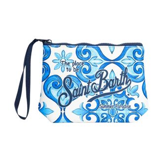 MC2 Saint Barth Homme, Sacs, Bleu, Taille: ONE Size Aline Scuba New Gordes Pochette