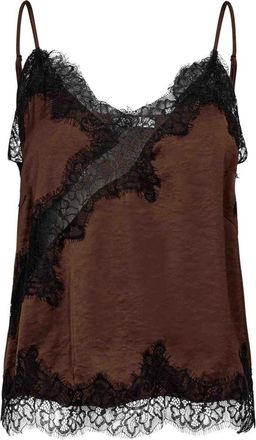 Co'Couture Femme, Tops, Brun, Taille: 42 FR D&eacute;bardeur