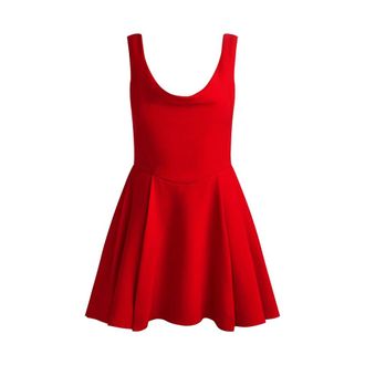 Alice & Olivia Femme, Robes, Rouge, Taille: 36 FR Estrella Mini Dress