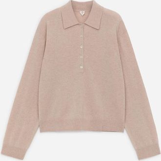 Arket Polopullover Aus Kaschmir Und Wolle -Beige