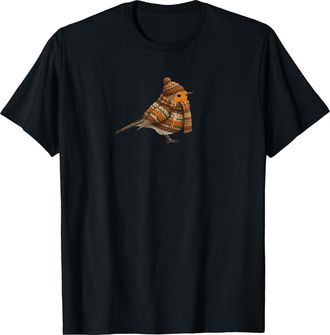 jz.birds Rotkehlchen Vogelfreund Gartenvogel Singvogel Biologe Vogel T-Shirt