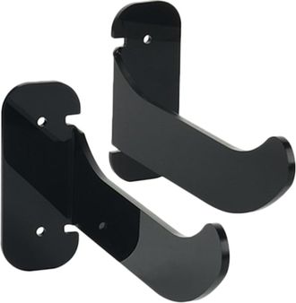 Valiclud 2 Stück Teiliges Wandmontage Yoga Matten Regal aus Acryl Praktischer Übungsmatten Organizer Fein Verarbeitetes Schwarzes Aufbewahrungsrack mit Vorgebo