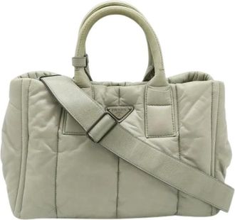 Prada Pre-owned Nappa 2way Bag - Femme - Pre-owned - Gris - Taille: ONE Size