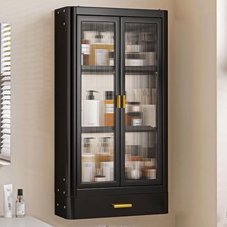 Generic Mehrzweckschrank Werkstatt Metallschrank Tragkraft: 25 Kg H&ouml;henverstellbare Regalb&ouml;den Magnetische, Halbtransparente Doppelt&uuml;r Werkzeugschrank Mit Sch