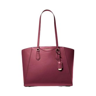 Michael Kors Taryn Large Leather Tote Bag - - Bags - Damen - Rosa - ONE SIZE