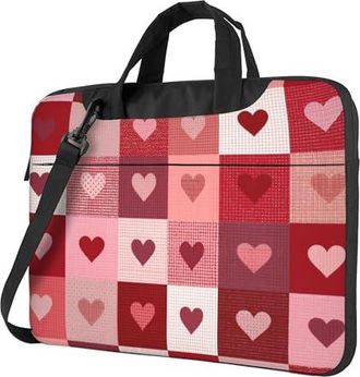 Generic Sacoche pour ordinateur portable de 15,6, housse de protection antichoc &agrave; carreaux avec bandouli&egrave;re pour homme et femme, multicolore, 15.6 inch