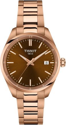 Tissot PR 100 34mm, Quarzwerk, Roségold Damenuhr T150.210.33.291.00